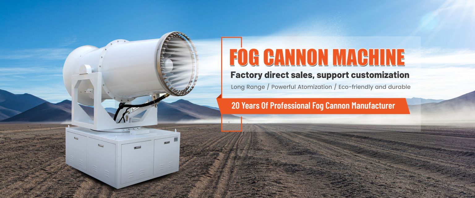 Fog Cannon Machines: Water Mist Cannons for Dust Control and Suppression