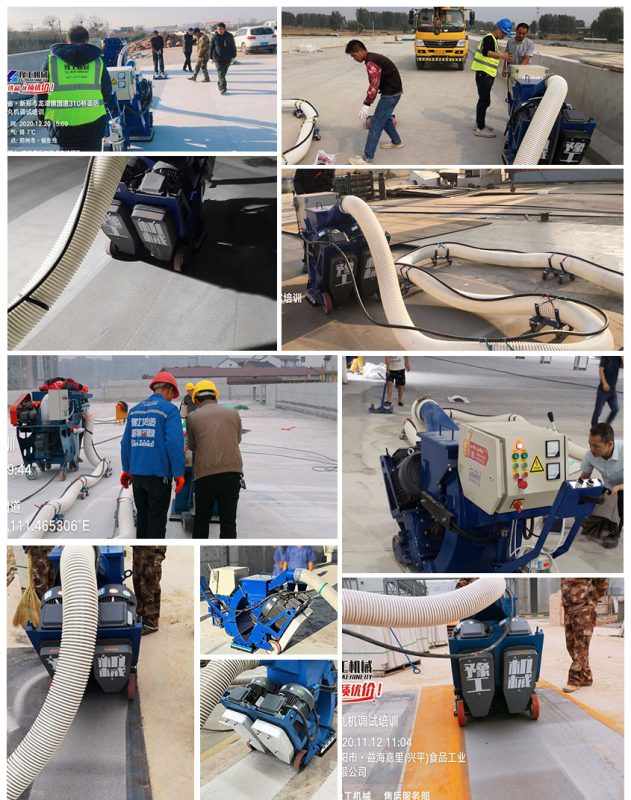 Floor Shot Blasting Machine - Efficient Road Concrete Shot Blasting ...